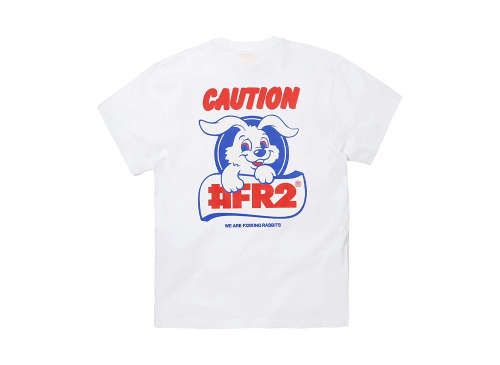 FR2 Caution Rabbit T-Shirt "White" | SNKRDUNK