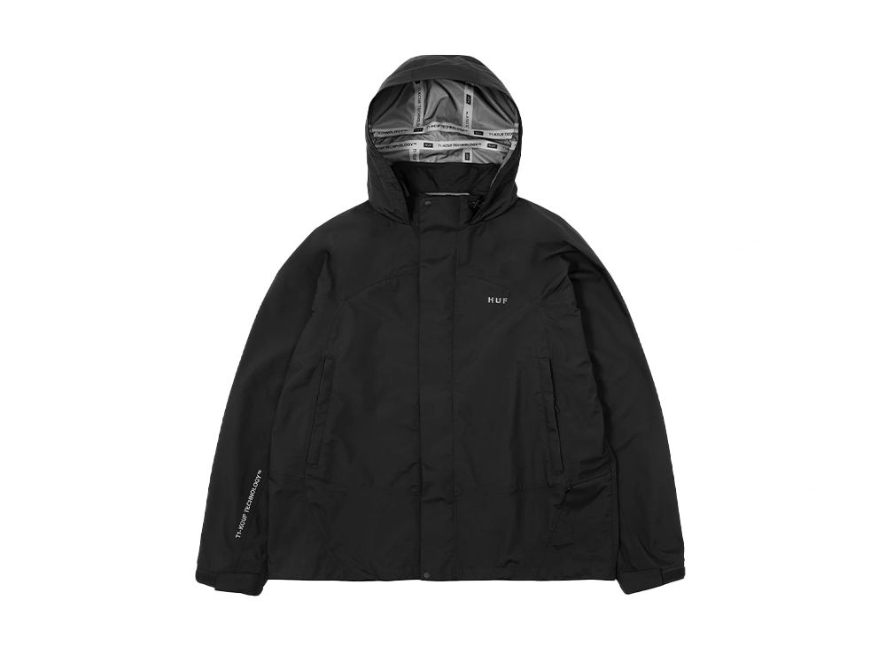HUF OG Logo 3L Shell Jacket "Black" | SNKRDUNK