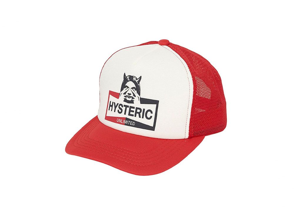 HYSTERIC GLAMOUR Hysteric Unlimited Mesh Cap "Red" | SNKRDUNK