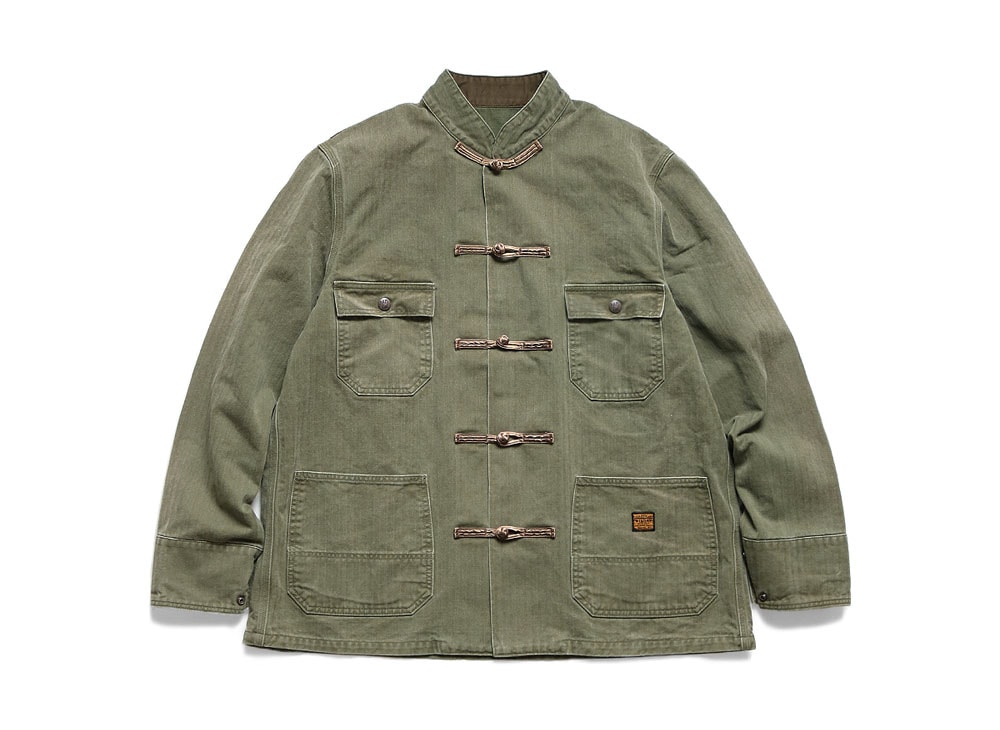 KAPITAL COTTON HELIN BON KUNG FU COVER ALL "Khaki" | SNKRDUNK