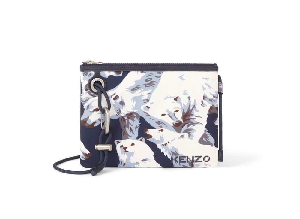 KENZO Pouch With Shoulder Strap "Blue Black" | SNKRDUNK
