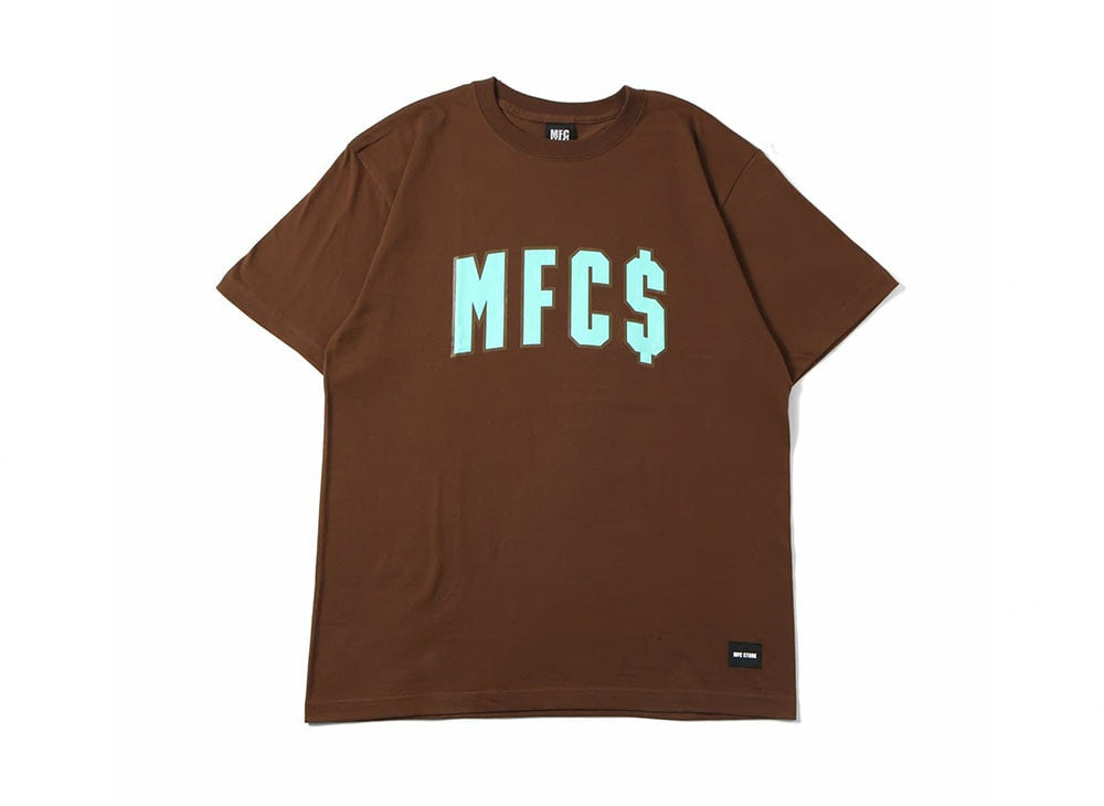 MFC STORE "MFCS" Arch Logo S/S Tee "Dark Brown/Mint" | SNKRDUNK