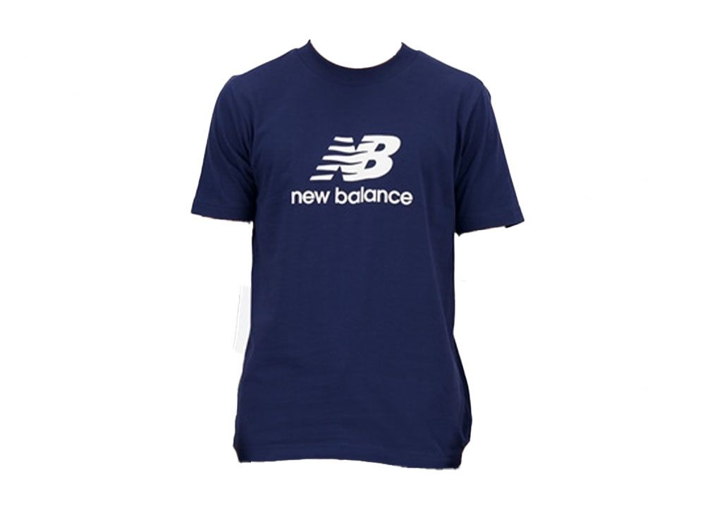 New Balance Stacked Logo Short Sleeve T-Shirt "Nb Navy" | SNKRDUNK