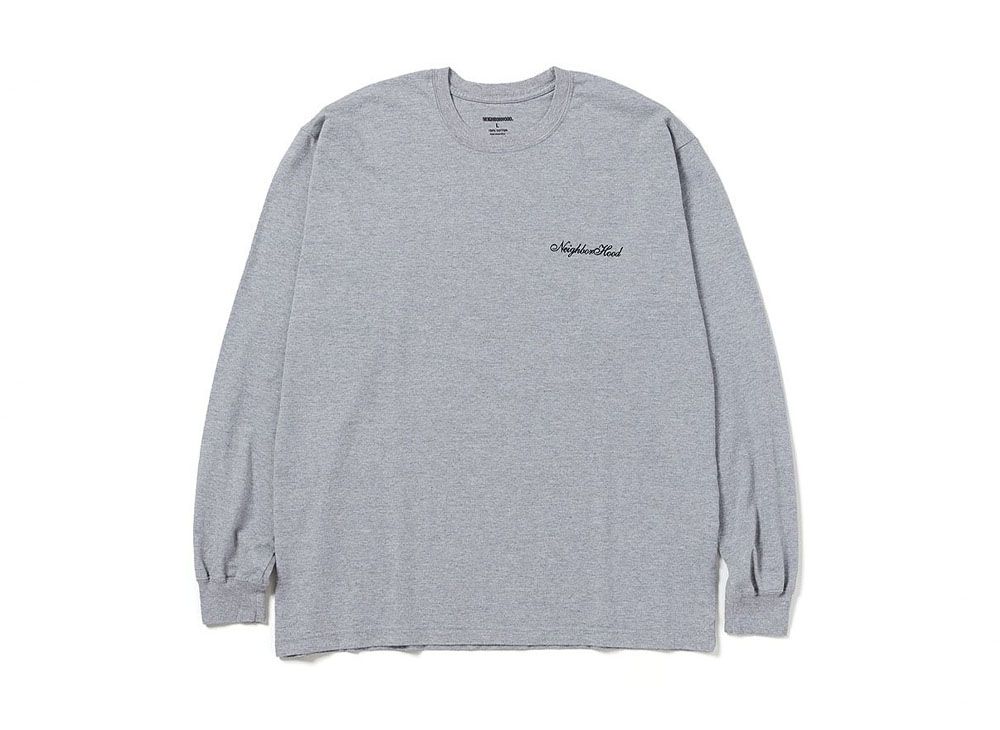 NEIGHBORHOOD 24SS NH Tee LS-3 "Gray" | SNKRDUNK