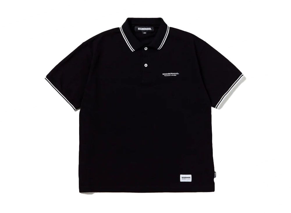 NEIGHBORHOOD Pique Line Poloshirt SS "Black" | SNKRDUNK