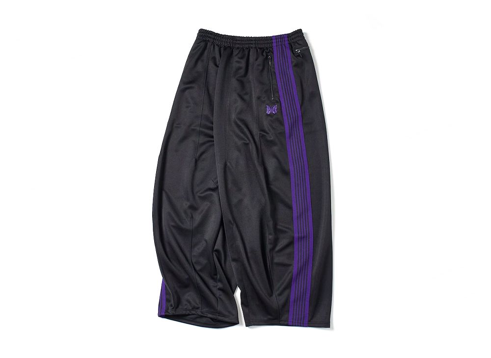 NEEDLES FREAK'S STORE H.D.Track Pant PolySmooth "Black/Purple" | SNKRDUNK