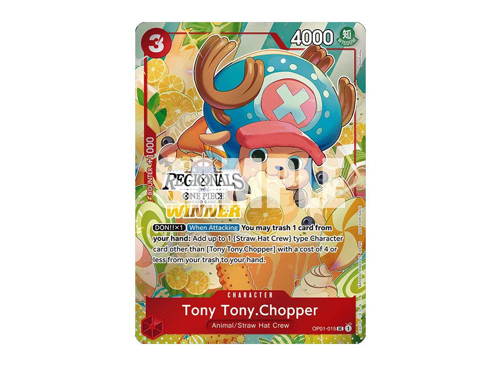 Tony Tony.Chopper UC [OP01-015] [EN](Promotional Card "Online Regional Champion Card Set 2024 ...