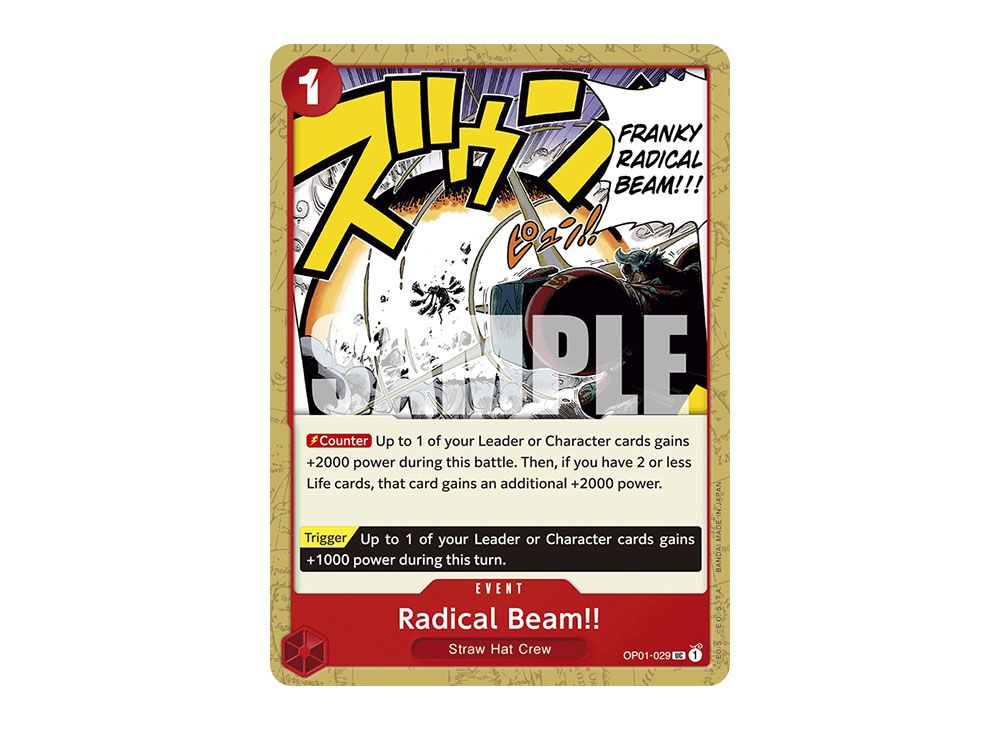 Radical Beam!! UC [OP01-029] [EN](Premium Booster "ONE PIECE CARD THE ...