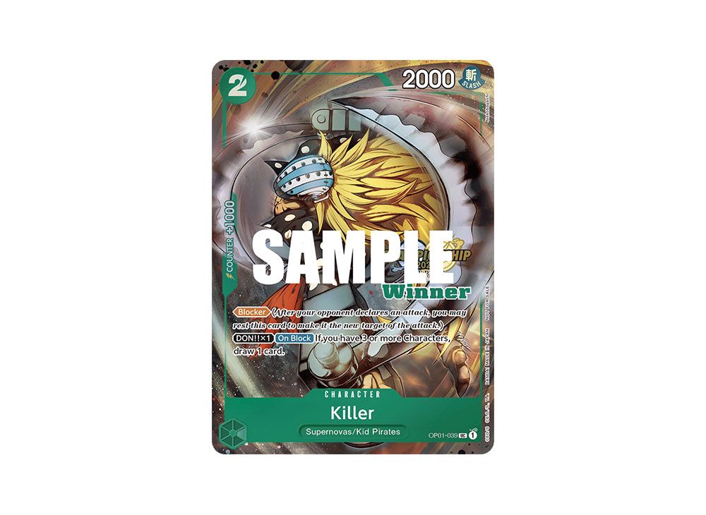 Killer UC [OP01-039] [EN](Promotional Card "Championship 2023 Top ...