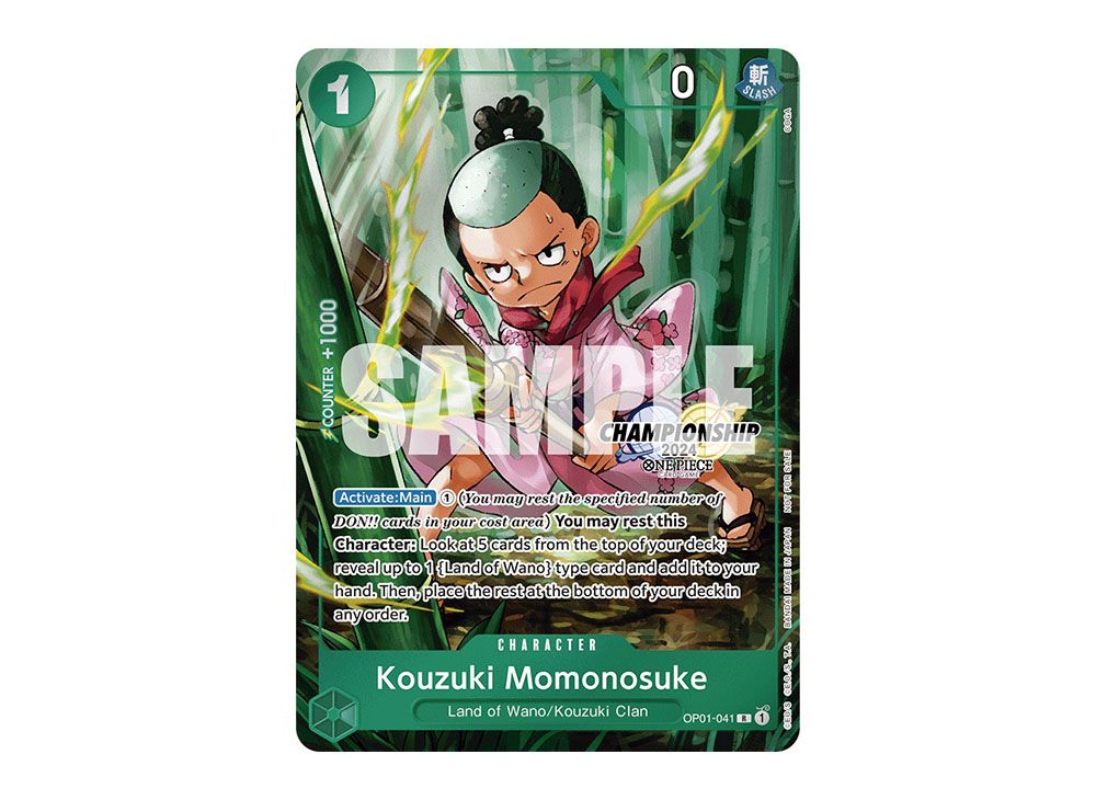 Kouzuki Momonosuke R [OP01-041] [EN](Promotional Card "Championship 2024 Celebration Pack ...
