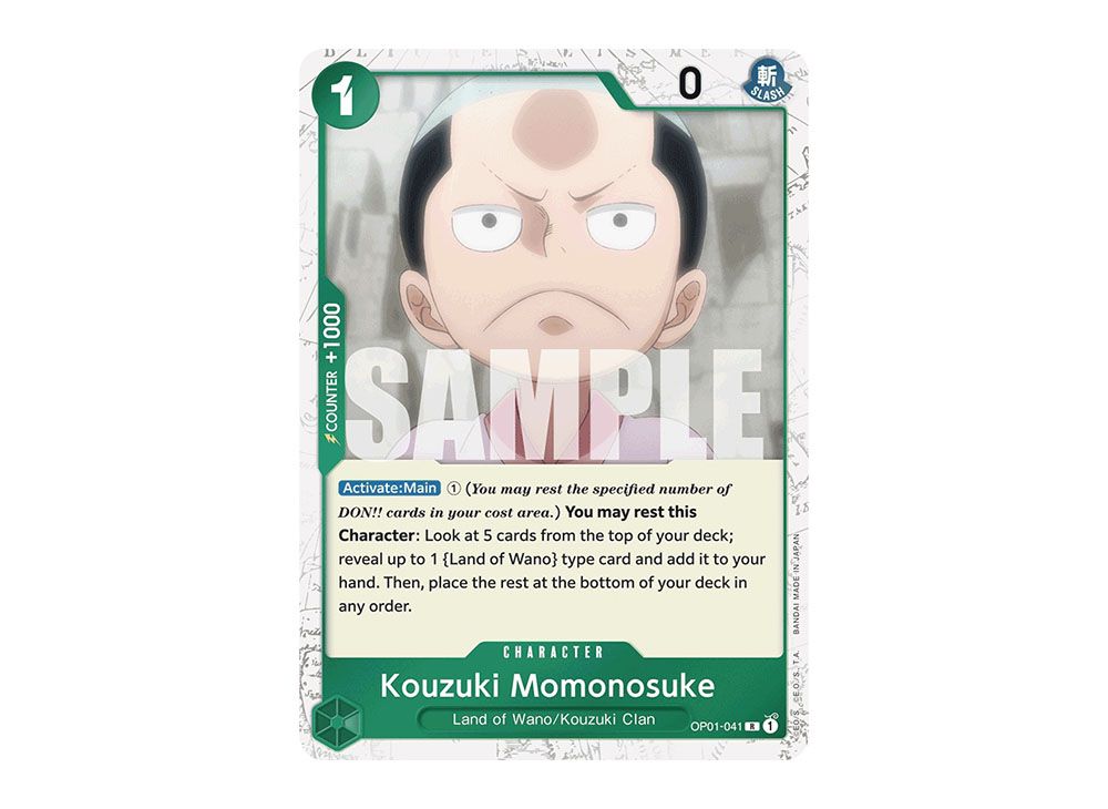 Kouzuki Momonosuke R : Pirate Flag Foil [OP01-041] [EN](Premium Booster "ONE PIECE CARD THE BEST ...