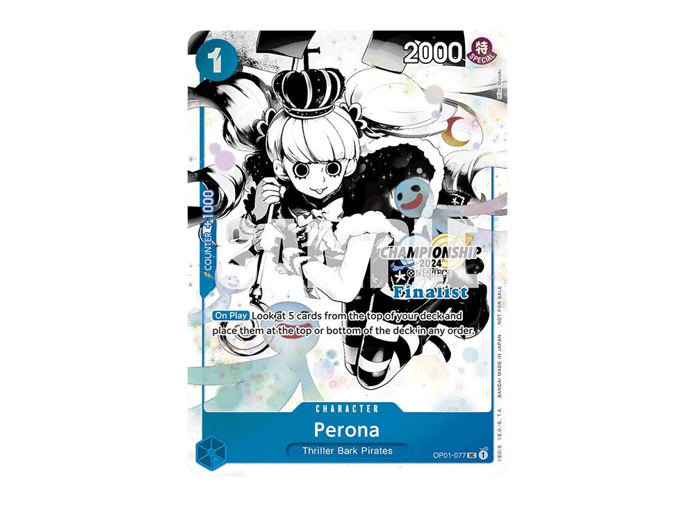 Perona UC [OP01-077] [EN](Promotional Card "Championship 2024 Finalist ...