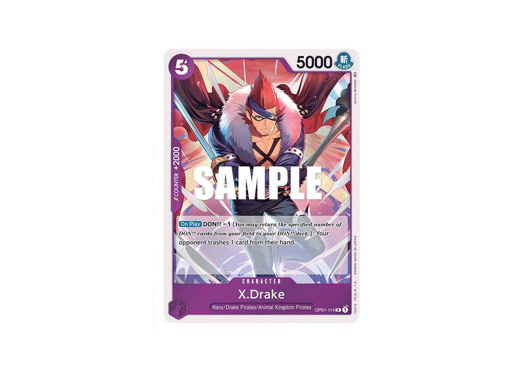 X.Drake R [OP01-114] [EN](Booster Pack "ROMANCE DAWN") | SNKRDUNK