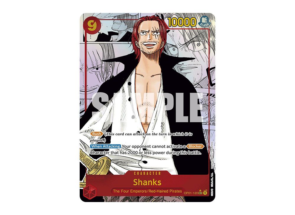Shanks SEC-SP [OP01-120] [EN](Premium Booster "ONE PIECE CARD THE BEST ...