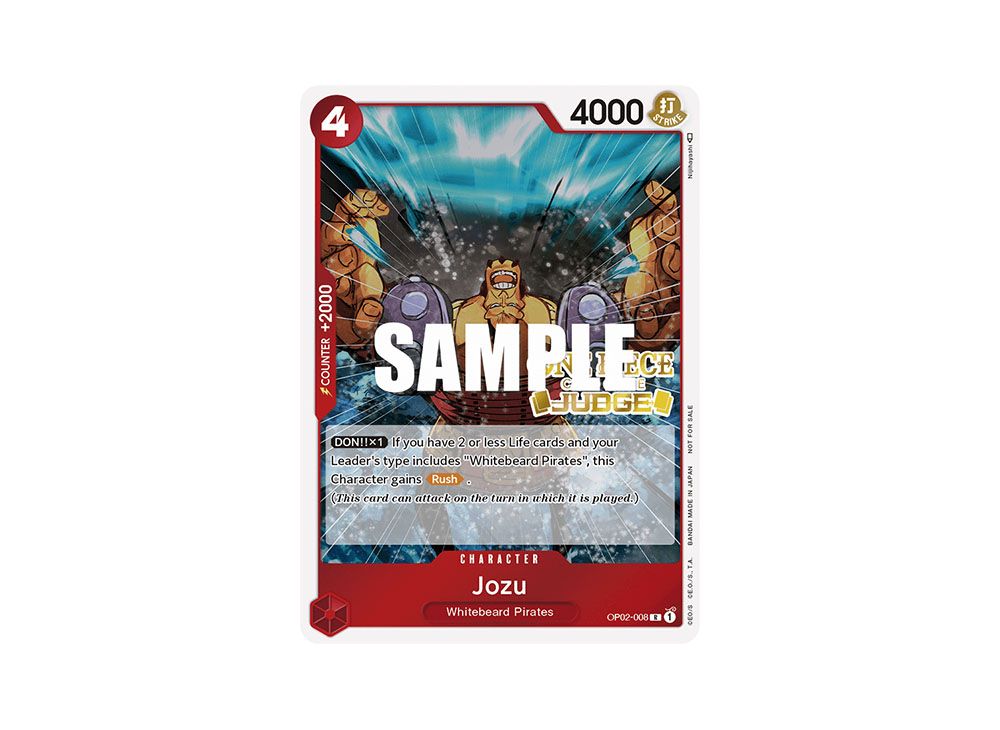 Jozu R [OP02-008] [EN](Promotional Card "Judge Pack Vol. 1") | SNKRDUNK