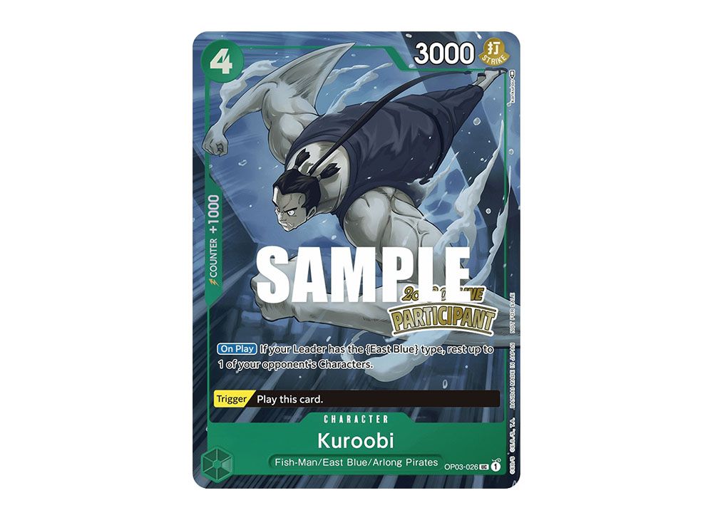 Kuroobi UC [OP03-026] [EN](Promotional Card "Online Regional Participation Pack Vol.2") | SNKRDUNK
