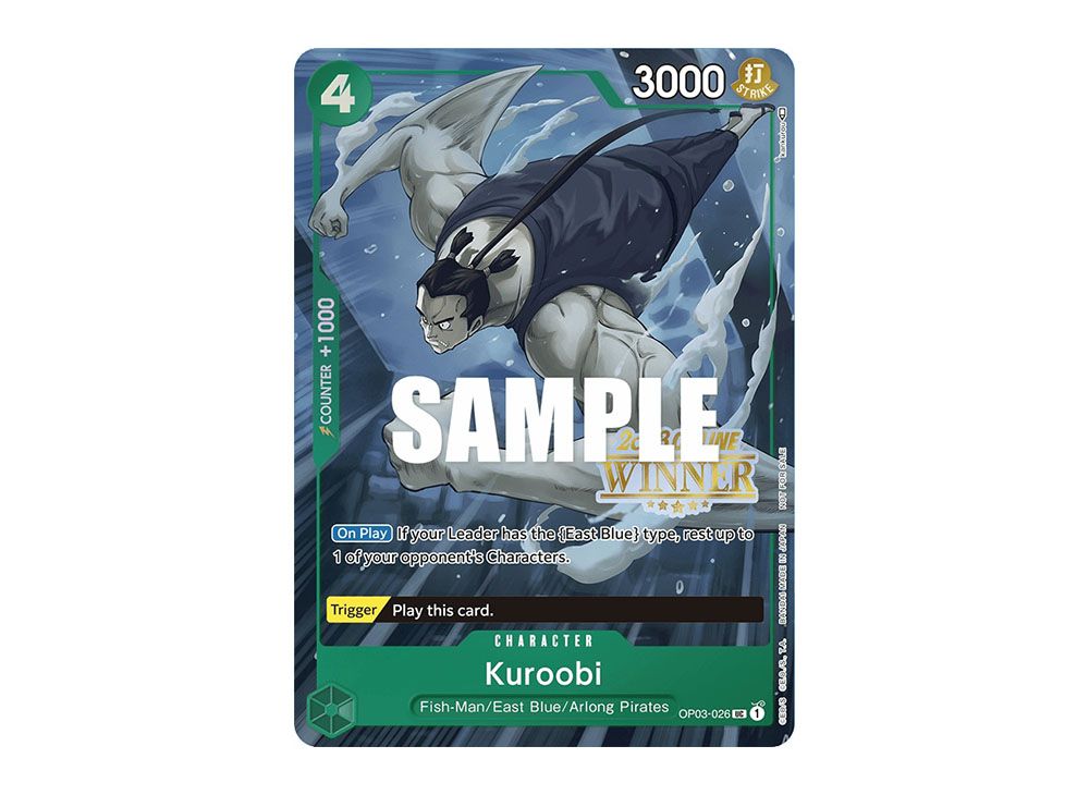 Kuroobi UC [OP03-026] [EN](Promotional Card "Online Regional 2023 Champion Card Set Vol.2 ...