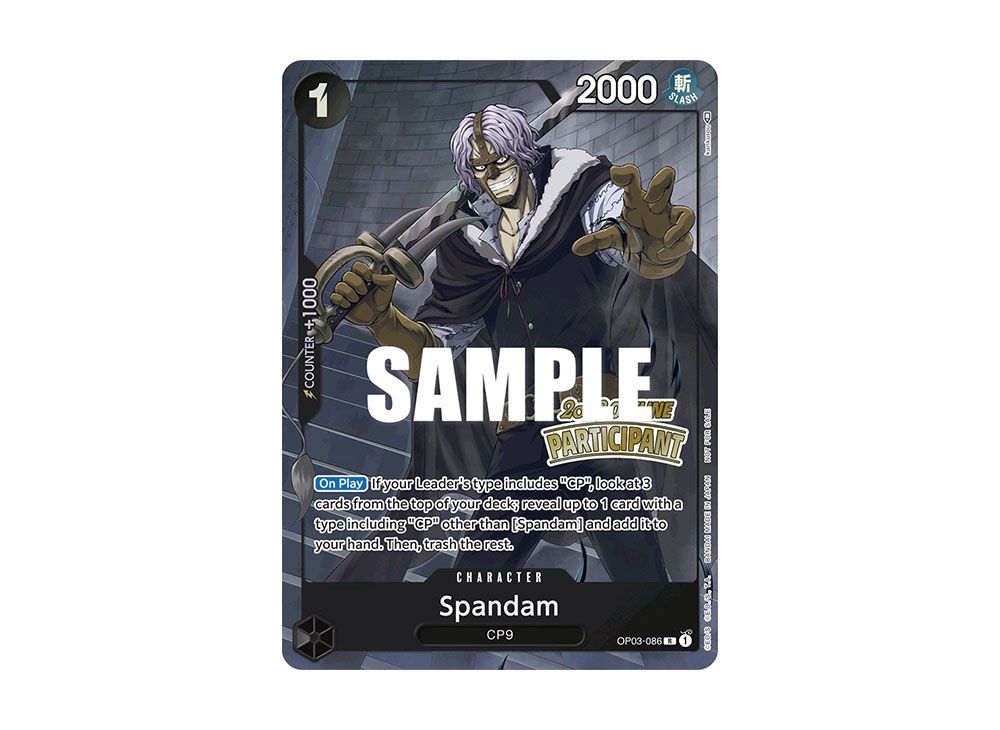 Spandam R [OP03-086] [EN](Promotional Card "Offline Regional Participation Pack Vol.2") | SNKRDUNK