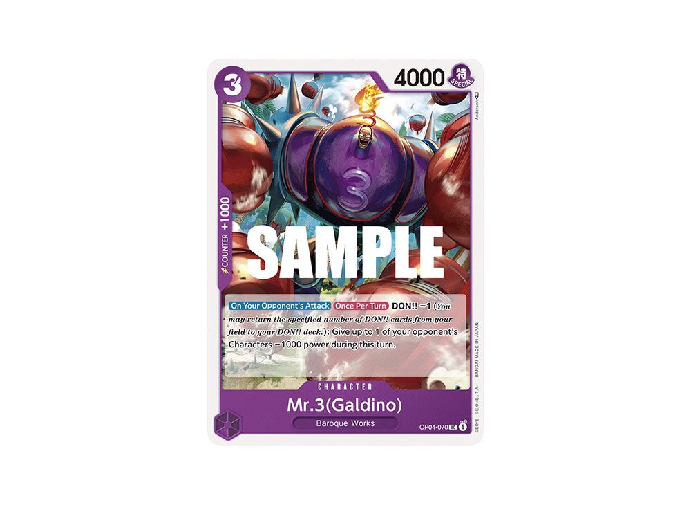 Mr.3(Galdino) UC [OP04-070] [EN](Booster Pack "Kingdoms Of Intrigue") | SNKRDUNK