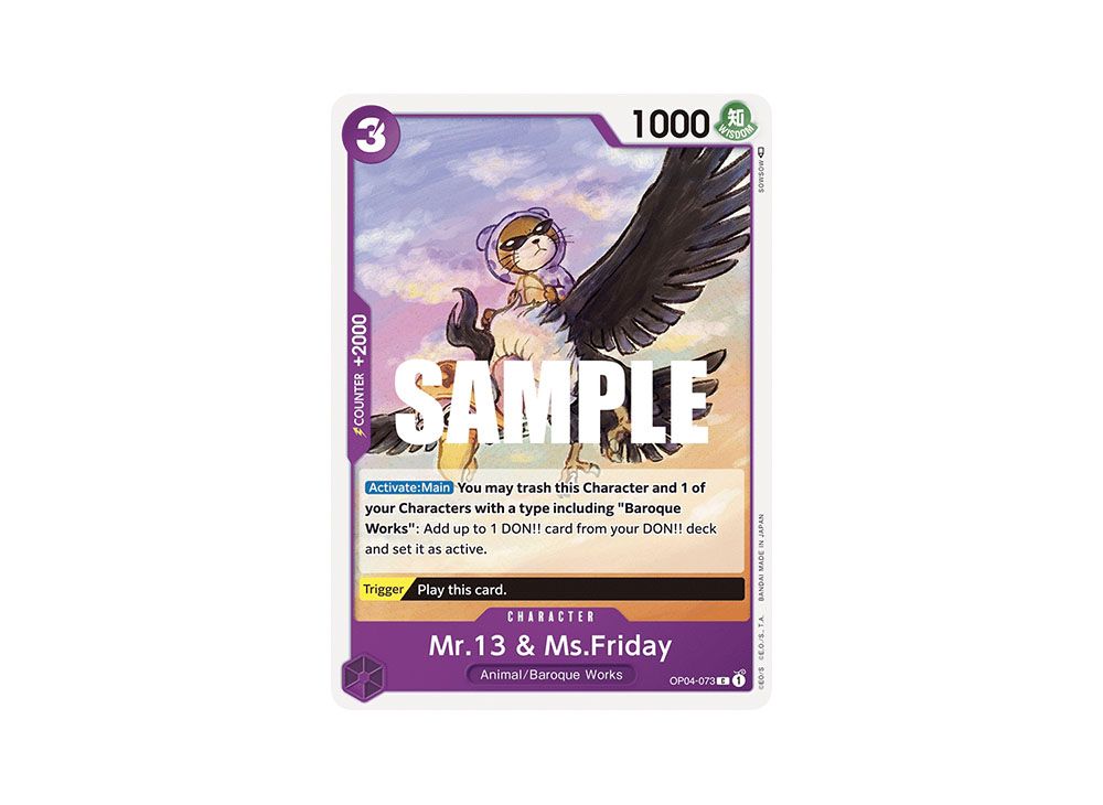 Mr.13 & Ms.Friday C [OP04-073] [EN](Booster Pack "Kingdoms Of Intrigue") | SNKRDUNK
