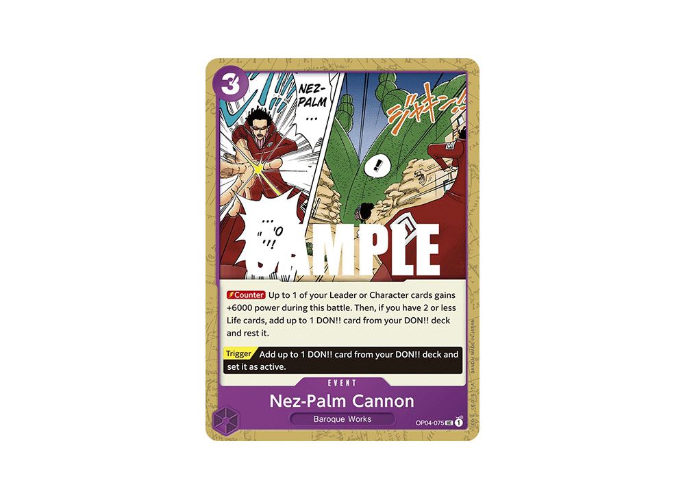 Nez-Palm Cannon UC [OP04-075] [EN](Booster Pack "Kingdoms Of Intrigue ...