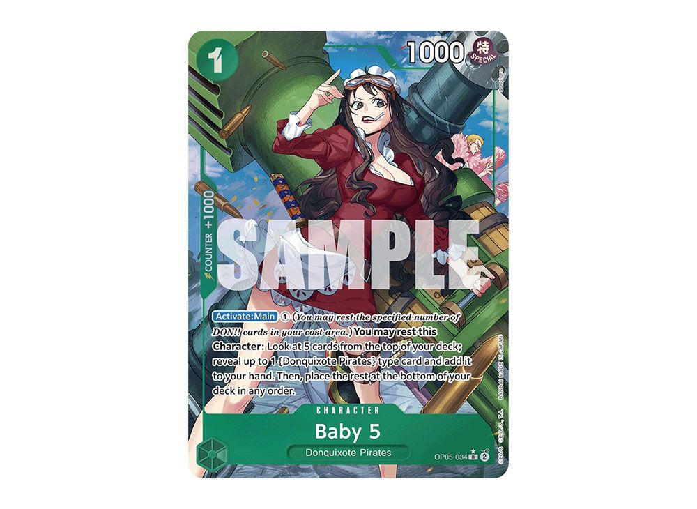 Baby 5 R-P [OP05-034] [EN](Premium Booster "ONE PIECE CARD THE BEST ...