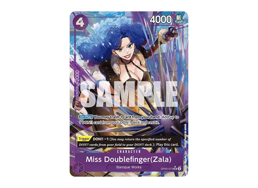 Miss Doublefinger(Zala) UC :Full Art [OP05-073] [EN](Premium Booster "ONE PIECE CARD THE BEST ...