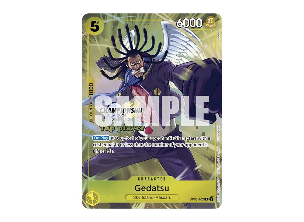 Gedatsu R [OP05-102] [EN](Promotional Card "Championship 2024 Top ...