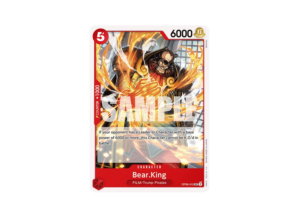 Bear.King UC [OP06-012] [EN](Booster Pack "Wings Of The Captain") | SNKRDUNK