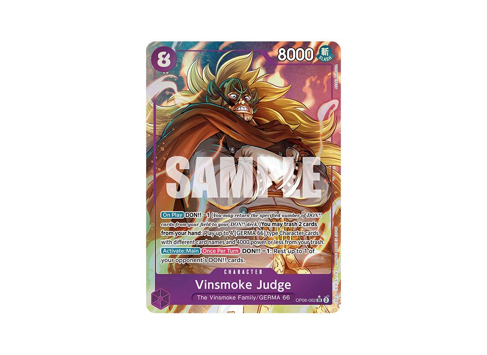 ヴィンスモーク・ジャッジ SR-P [OP06-062]【英語版】(ブースターパック「双璧の覇者」)の新品/中古フリマ(通販)｜スニダン