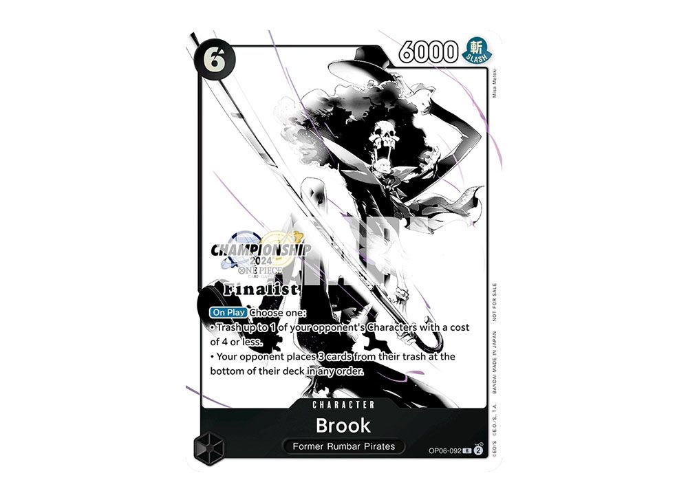 Brook R [OP06-092] [EN](Promotional Card "Championship 2024 Finalist Card Set") | SNKRDUNK