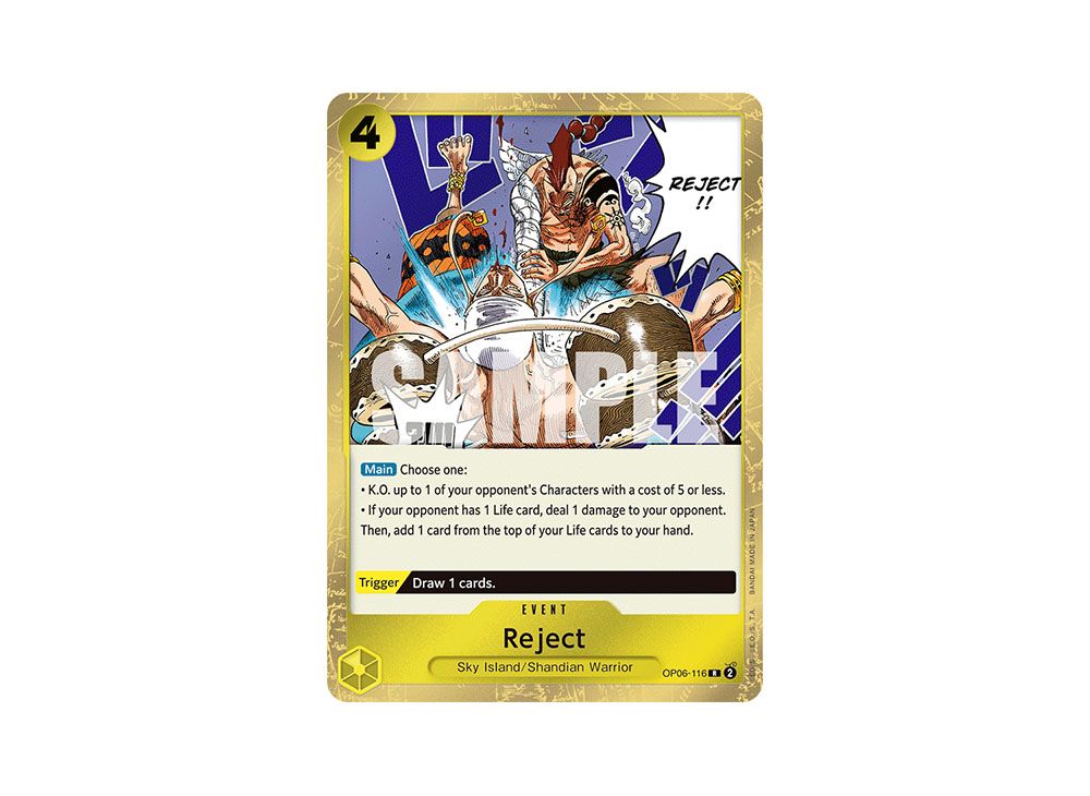 Reject R [OP06-116] [EN](Booster Pack "Wings Of The Captain") | SNKRDUNK