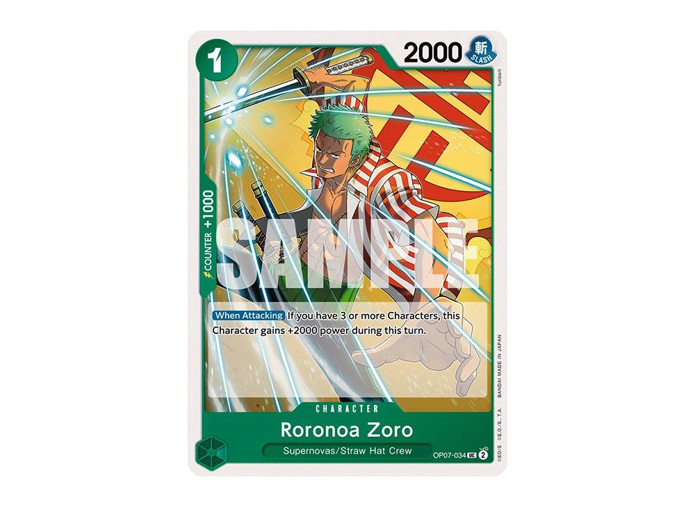 Roronoa Zoro UC [OP07-034] [EN](Booster Pack "500 Years In The Future ...