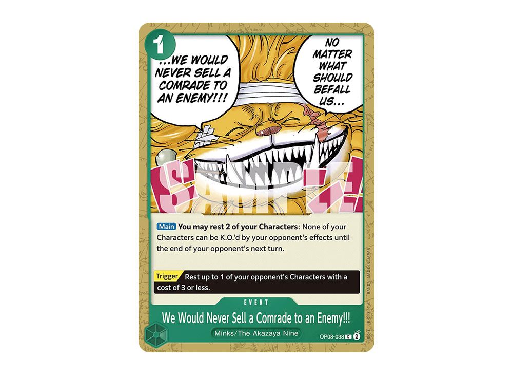 We Would Never Sell a Comrade to an Enemy!!! C [OP08-038] [EN](Booster Pack "Two Legends ...