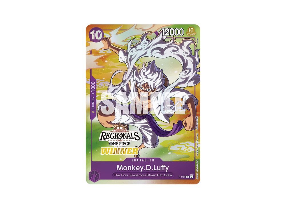 モンキー・D・ルフィ P [P-041]【英語版】(プロモーションカード「オフライン地域 チャンピオンカードセット 2024 Vol.2」)の新品/中古フリマ(通販)｜スニダン