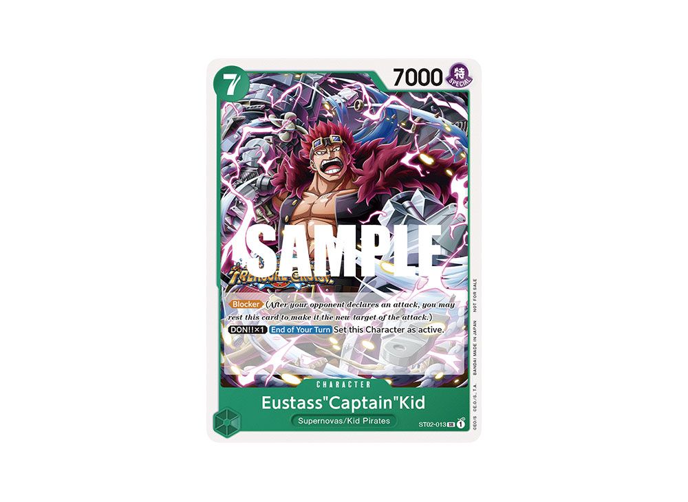 ユースタス・キッド SR [ST02-013]【英語版】(プロモーションカード「トーナメントパック Vol.5」)の新品/中古フリマ(通販)｜スニダン