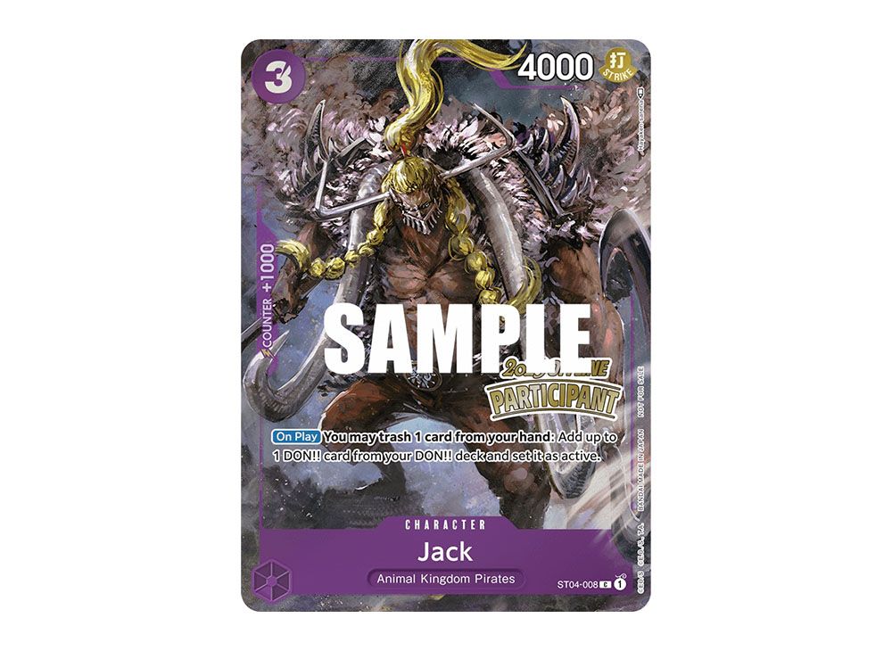 Jack C [ST04-008] [EN](Promotional Card "Offline Regional Participation ...