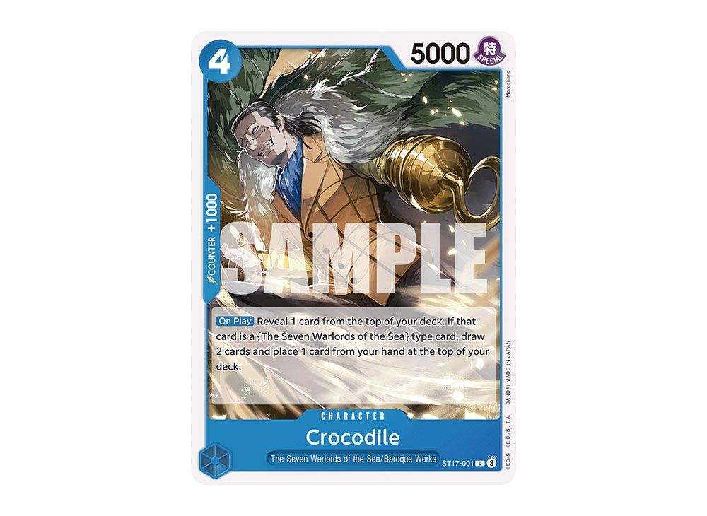 Crocodile C [ST17-001] [EN](Start Deck "BLUE Donquixote Doflamingo") | SNKRDUNK