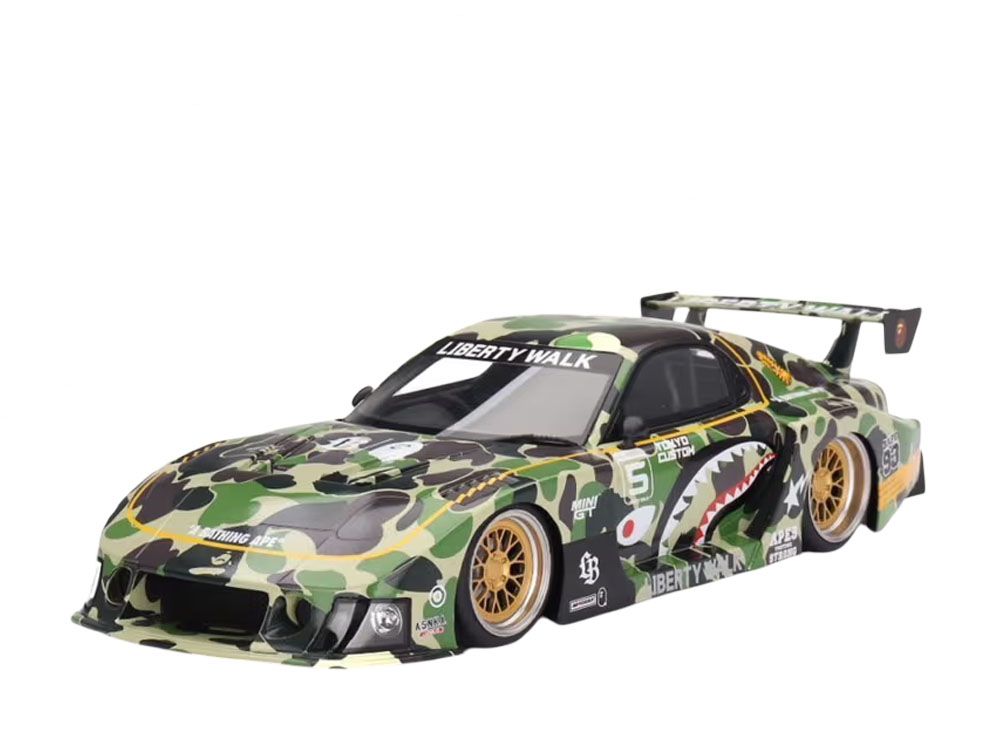 TSMモデル/アベイシングエイプ ミニGT LBWK ABC カモ FD RX7 1/18の新品/中古フリマ(通販)｜スニダン