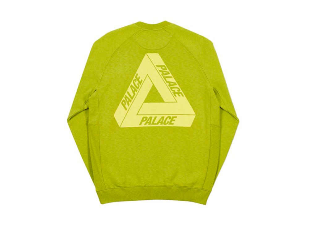 PALACE 2018FW Slub Crew "Green" | SNKRDUNK