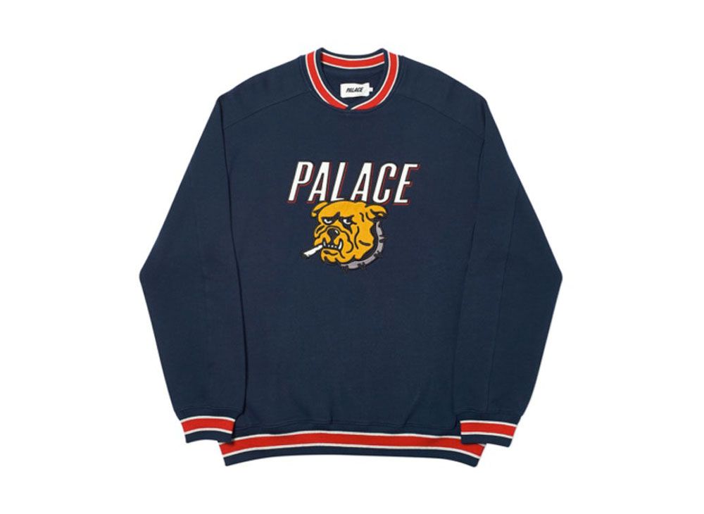 PALACE Bunning Bulldog Crew "Navy" | SNKRDUNK