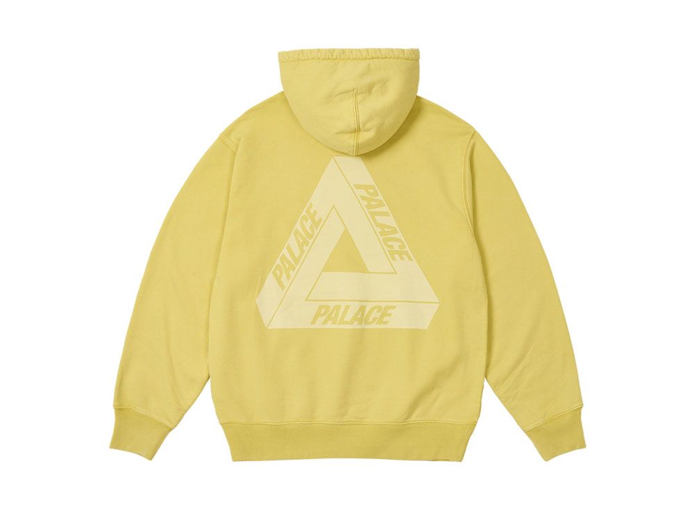 PALACE Washed Out Tri-Ferg Hood "Yellow" | SNKRDUNK