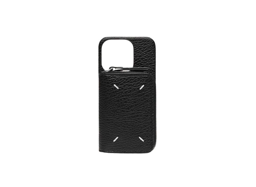 Maison Margiela Four Stitches Wallet Phone Cover "Black" | SNKRDUNK
