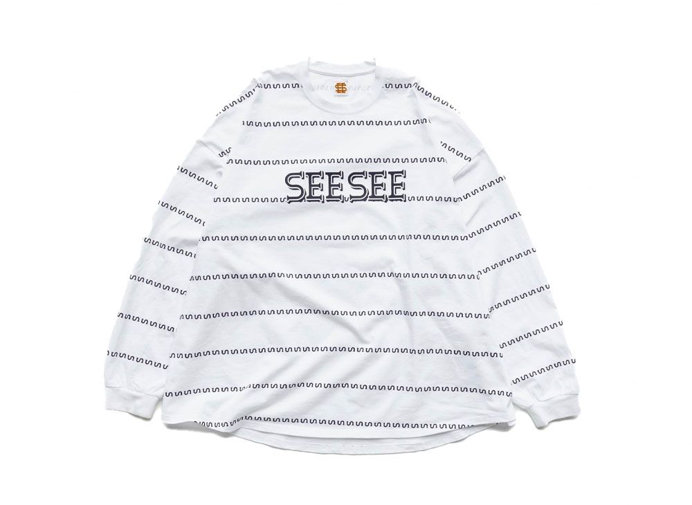 SEE SEE x S.F.C Super Big LS S Boarder Tee "White" | SNKRDUNK