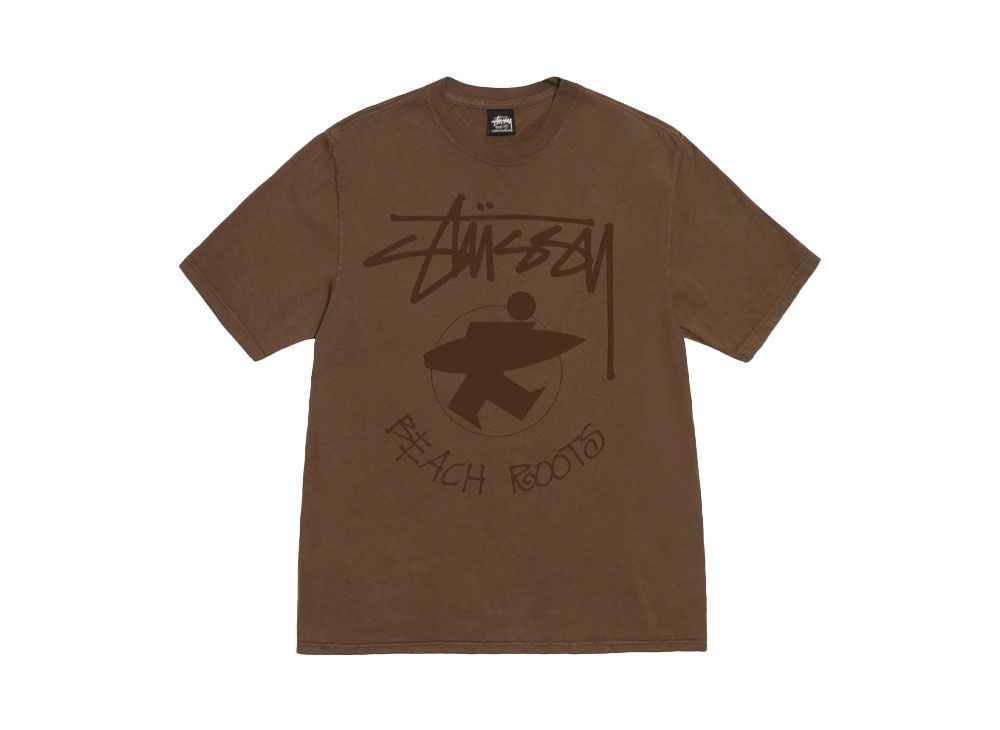 Stussy Beach Roots Tee Pigment Dyed "Browm" | SNKRDUNK