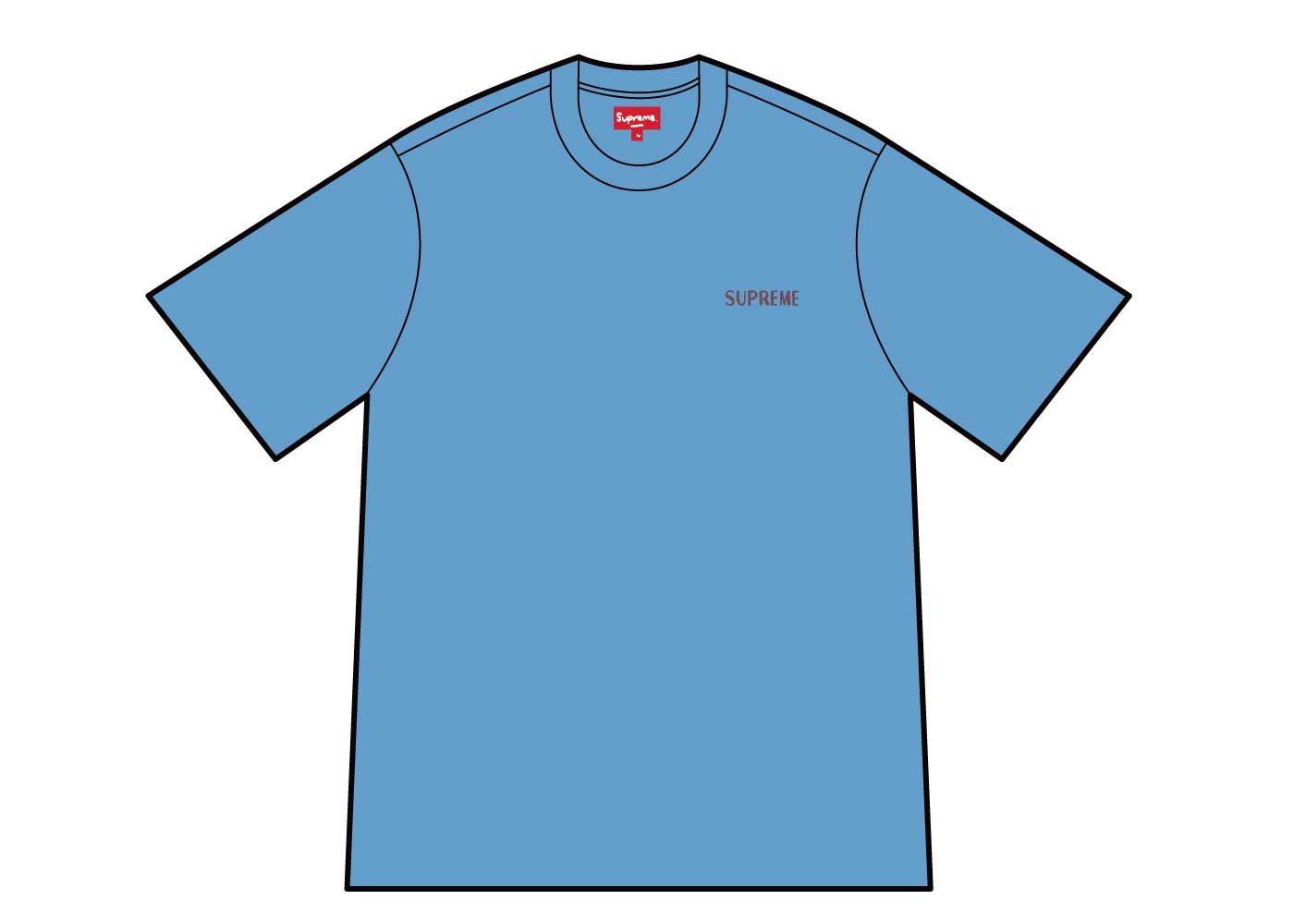 Supreme Washed Capital S/S Top "Blue"の新品/中古フリマ(通販)｜スニダン