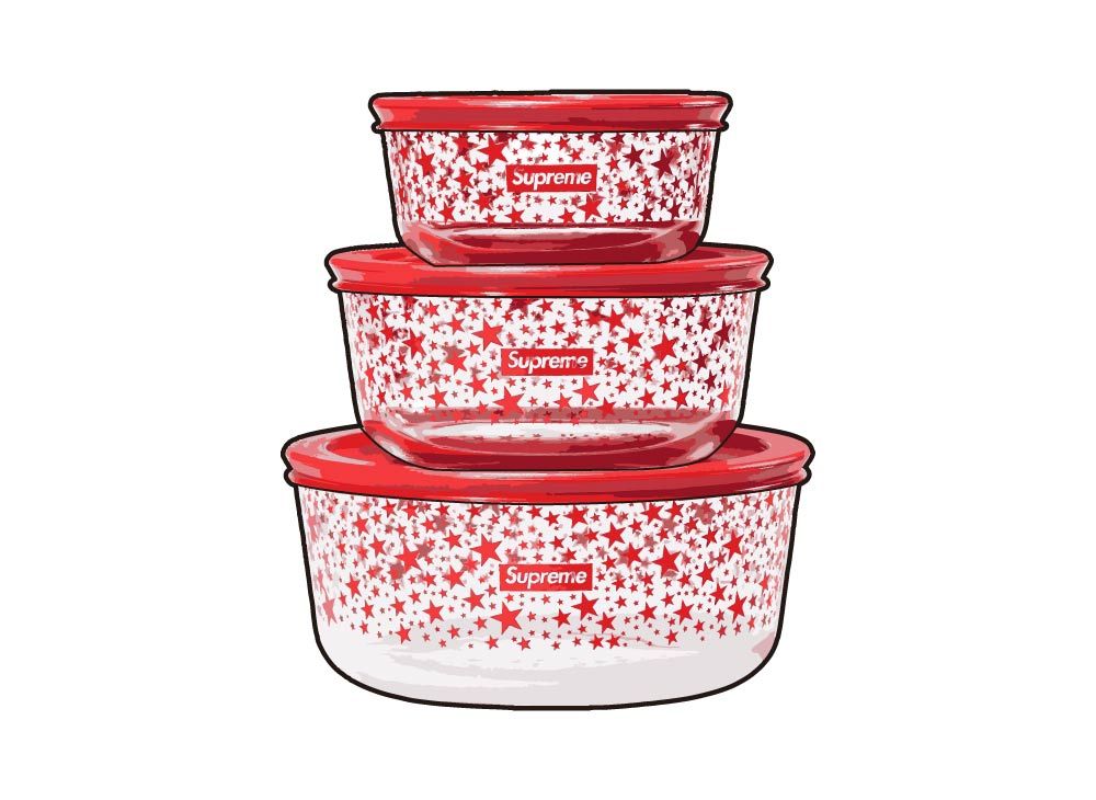 Supreme / Pyrex Bowls (Set Of 3) "Red"の新品/中古フリマ(通販)｜スニダン