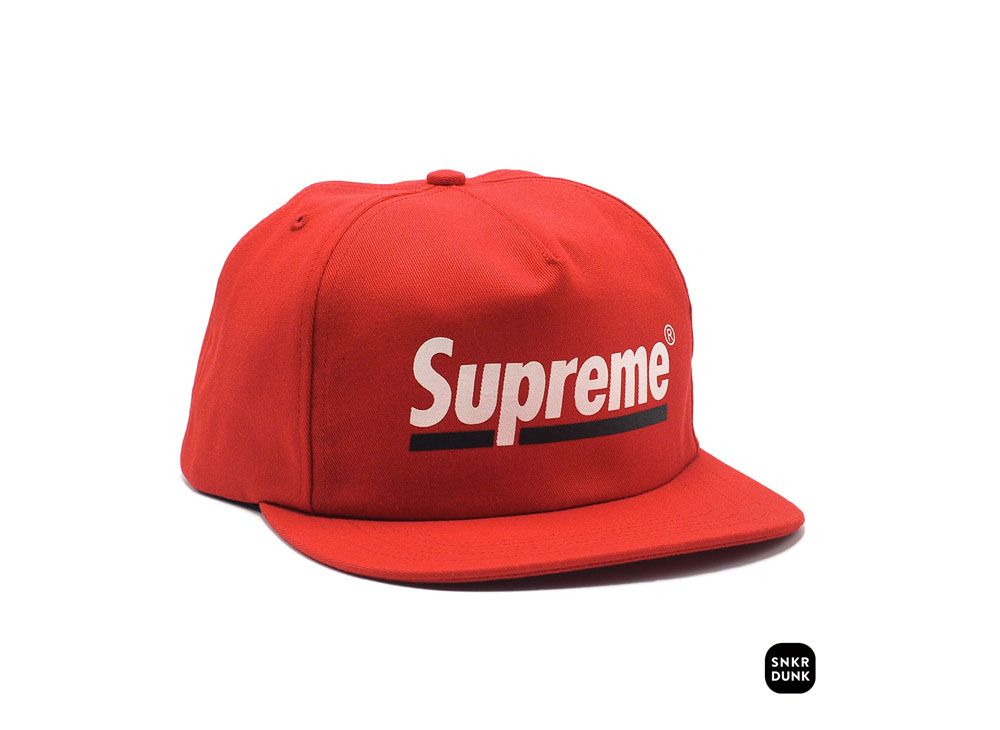 Supreme Underline 5-Panel "Red" | SNKRDUNK