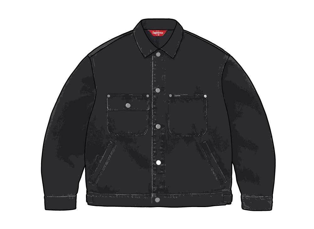Supreme Denim Chore Trucker Jacket "Black" | SNKRDUNK