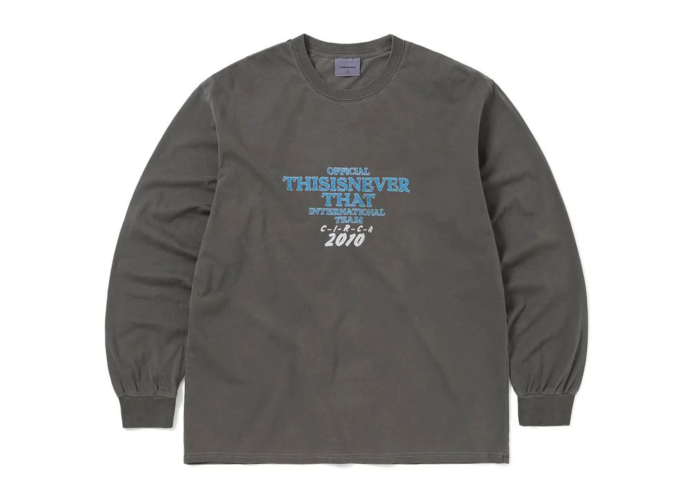 thisisneverthat Meteor L/S Tee "Charcoal" | SNKRDUNK